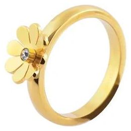 Adelia&acute;s Fingerring ADELIA ́S "Damen Ring aus Edelstahl mit Strass Steinchen" Gr. 56, gold, Fingerringe, Damen, 56, Edelstahl, Fingerring