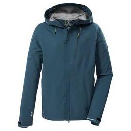 Funktionsjacke Killtec "KOS 27 MN JCKT", Herren, Gr. S, ocean, Oberseite: 100% Polyester;R&uuml;ckseite: 100% Polyester, Jacken Funktionsjacke, Leichte, wasserdichte, atmungsaktive 3-Lagen Funktionsjacke
