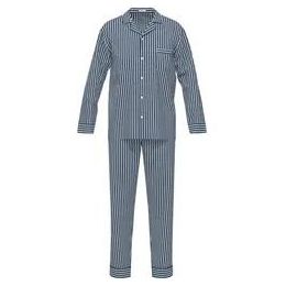Schlafanzug Seidensticker "Pyjama", Herren, Gr. 4XL, bunt (dunkelblau), Obermaterial: 100% Baumwolle CO., Homewear-Sets Schlafanzug