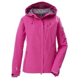 Funktionsjacke Killtec "KOS 67 WMN JCKT", Damen, Gr. 38, rubinrosa, Oberseite: 100% Polyester;R&uuml;ckseite: 100% Polyester, Jacken Funktionsjacke, Wasser- und winddichte, atmungsaktive 3-Lagen Jacke