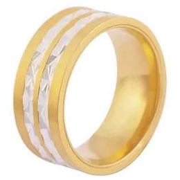 Adelia&acute;s Fingerring ADELIA ́S "Damen Ring aus Edelstahl" Gr. 68, gold, Fingerringe, Damen, 68, Edelstahl, Fingerring