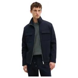 Marc O'Polo Sweatjacke MARC O'POLO "in hochwertigem Scuba-Interlock-Sweat", Herren, Gr. 3XL, schwarz navy, Obermaterial: 75% Baumwolle, 20% Polyester, 5% Elasthan, unifarben, regular fit, Sweatjacken Sweatjacke