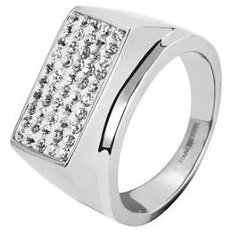 Adelia&acute;s Fingerring ADELIA ́S "Herren Ring aus Edelstahl mit Strass" Gr. 70, silber, Fingerringe, Herren, 70, Edelstahl, Fingerring