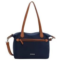 Emily & Noah Shopper EMILY & NOAH "Shopper E&N Jarina", Damen, Gr. B/H/T: 33cm x 22cm x 13cm 0, blau (blau 500), Polyester, Taschen Shopper