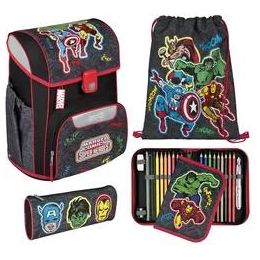 Schulranzen Scooli "Easy Start", Kinder, Gr. B/H/T: 29,5cm x 36,5cm x 29cm, avengers, Polyester, Rucks&auml;cke