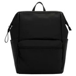 Rucksack Tamaris "Rucksack TAS Kelda", Gr. B/H/T: 32cm x 41cm x 12cm, schwarz (schwarz 100), Obermaterial: 60% Polyurethan PU. 40% Polyester PES., Rucks&auml;cke Rucksack