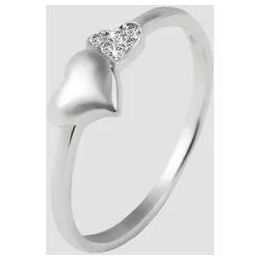 Adelia&acute;s Fingerring ADELIA ́S "Damen Ring Herz aus 925 Silber mit Zirkonia" Gr. 54, silber, Fingerringe, Damen, 54, Silber 925 (Sterlingsilber), Fingerring