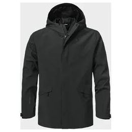 Sch&ouml;ffel Outdoorjacke SCH&Ouml;FFEL "CIRC Jacket Style Smue MEN", Herren, Gr. 50, 9990, schwarz, Oberstoff: 100% Polyester; (Membran: Thermoplastisches Elastomer); Futter: 100% Polyester, regular fit, hoch geschlossener Ausschnitt, Jacken Outdoorjacke
