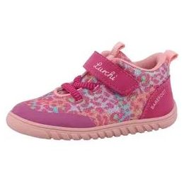 Barfu&szlig;schuh Lurchi "Ban Barefoot", Jungen, Gr. 29, pink bunt, Lederimitat, Textil, Schuhe Barfu&szlig;schuh, Outdoorschuh mit Klett, Gr&ouml;&szlig;enschablone zum Download