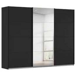 Schwebet&uuml;renschrank Rauch "Kleiderschrank Schrank Garderobe Schlafzimmerschrank CORTONA", schwarz, B:271cm H:210cm T:62cm, Holzwerkstoff, Schr&auml;nke, Schwebet&uuml;renschrank, in 3 Ausstattungen BASIC/CLASSIC/PREMIUM (SOFT-CLOSE) MADE IN GERMANY