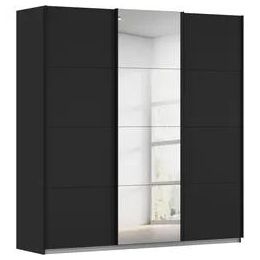 Schwebet&uuml;renschrank Rauch "Kleiderschrank Schrank Garderobe Schlafzimmerschrank CORTONA", schwarz, B:203cm H:210cm T:62cm, Holzwerkstoff, Schr&auml;nke, Schwebet&uuml;renschrank, in 3 Ausstattungen BASIC/CLASSIC/PREMIUM (SOFT-CLOSE) MADE IN GERMANY, Topseller