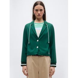 Marc Cain Blazer female size 40 Green / White