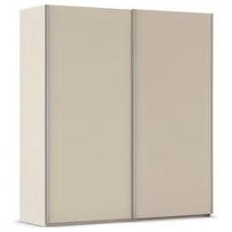 Kleiderschrank Rauch "Schwebet&uuml;renschrank Schrank Garderobe Ankleide Schlafzimmer TARO", champagner, griffleisten alufarben, B:201cm H:223cm T:69cm, Holzwerkstoff, Schr&auml;nke, Kleiderschrank, 4 Breiten, optional Passepartout mit/ohne Beleuchtung MADE IN GERMANY