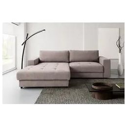 Ecksofa WERK2 "Indiana inkl. Bettfunktion & Bettkasten, bequem, Breite 270cm, L-Form", beige, B:270cm H:76cm T:182cm, 92% Polyester, 8% Nylon, Sofas, Ecksofa, Moderne, elegante Polsterecke, Komfortpolsterung und losen Kissen.