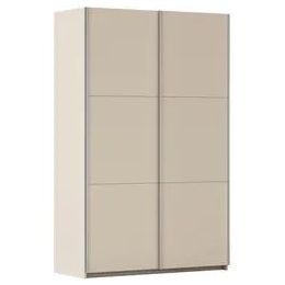 Schwebet&uuml;renschrank Rauch "Kleiderschrank Dreht&uuml;renschrank Schrank Garderobe KRONACH TOPSELLER", champagner, griffleisten alu, B:131cm H:210cm T:59cm, Holzwerkstoff, Schr&auml;nke, Schwebet&uuml;renschrank, optional ohne, mit 1 oder 2 Spiegel, viel Stauraum MADE IN GERMANY