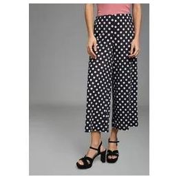 Jerseyhose Laura Scott "CULOTTE", Damen, Gr. 44, N-Gr, schwarz, Jersey, Obermaterial: 95% Polyester, 5% Elasthan, gepunktet, Hosen Jerseyhose, aus Polyester, mit gepunkteter Optik