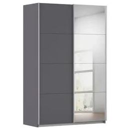 Schwebet&uuml;renschrank Rauch "Kleiderschrank Schrank Garderobe Schlafzimmerschrank CORTONA", graumetallic, B:136cm H:210cm T:62cm, Holzwerkstoff, Schr&auml;nke, Schwebet&uuml;renschrank, in 3 Ausstattungen BASIC/CLASSIC/PREMIUM (SOFT-CLOSE) MADE IN GERMANY