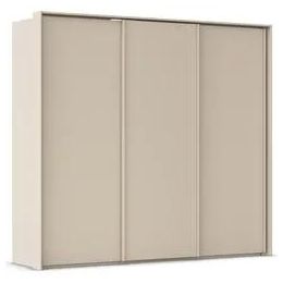 Kleiderschrank Rauch "Schwebet&uuml;renschrank Schrank Garderobe Ankleide Schlafzimmer TARO", champagner, griffleisten champagner, B:250cm H:226cm T:70cm, Holzwerkstoff, Schr&auml;nke, Kleiderschrank, 4 Breiten, optional Passepartout mit/ohne Beleuchtung MADE IN GERMANY
