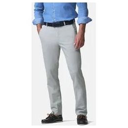 Chinos MEYER "New York 1-5074", Herren, Gr. 46, Normalgr&ouml;&szlig;en, hellgrau, 98% Baumwolle, 2% Elasthan, unifarben, regular fit lang, Hosen, in Regular-Fit