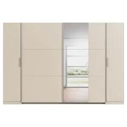 Schwebet&uuml;renschrank Rauch "Kleiderschrank Dreht&uuml;renschrank Schrank Garderobe KRONACH TOPSELLER", champagner, griffleisten alu, mit 1 spiegel, B:311cm H:210cm T:59cm, Holzwerkstoff, Schr&auml;nke, Schwebet&uuml;renschrank, Kombischrank optional mit 1 oder 2 Spiegel viele B&ouml;den MADE IN GERMANY