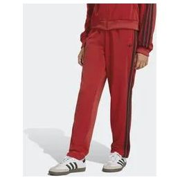 Sporthose Adidas ORIGINALS "FIREBIRD TP", M&auml;dchen, Gr. 152, N-Gr, better scarlet, schwarz, Obermaterial: 100% Polyester, Hosen Sporthose