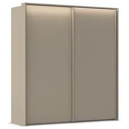 Kleiderschrank Rauch "Schwebet&uuml;renschrank Schrank Garderobe Ankleide Schlafzimmer TARO", fango, griffleisten fango, B:209cm H:226cm T:70cm, Holzwerkstoff, Schr&auml;nke, Kleiderschrank, 4 Breiten, optional Passepartout mit/ohne Beleuchtung MADE IN GERMANY