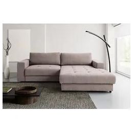Ecksofa WERK2 "Indiana inkl. Bettfunktion & Bettkasten, bequem, Breite 270cm, L-Form", beige, B:270cm H:76cm T:182cm, 92% Polyester, 8% Nylon, Sofas, Ecksofa, Moderne, elegante Polsterecke, Komfortpolsterung und losen Kissen.