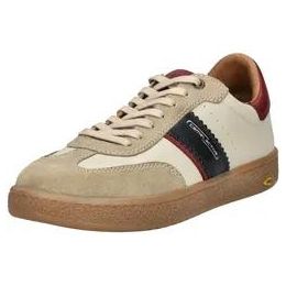 Sneaker Camel Active "Camel Active Sneaker Leder", Herren, Gr. 44, blau (beige, blau), Leder, Schuhe Sneaker