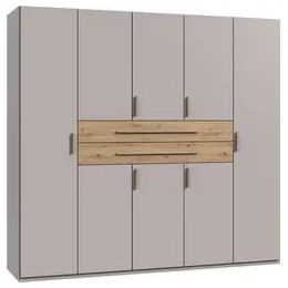 Dreht&uuml;renschrank wimex "Digit, erh&auml;ltlich in den Breiten 180cm, 225cm oder 270cm", kaschmir, absetzung und griffe artisan eiche nachbildung, B:225cm H:208cm T:58cm, Holzwerkstoff, Schr&auml;nke, Dreht&uuml;renschrank, inkl. zwei Schubk&auml;sten