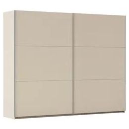 Schwebet&uuml;renschrank Rauch "Kleiderschrank Dreht&uuml;renschrank Schrank Garderobe KRONACH TOPSELLER", champagner, griffleisten alu, B:261cm H:210cm T:59cm, Holzwerkstoff, Schr&auml;nke, Schwebet&uuml;renschrank, optional ohne, mit 1 oder 2 Spiegel, viel Stauraum MADE IN GERMANY