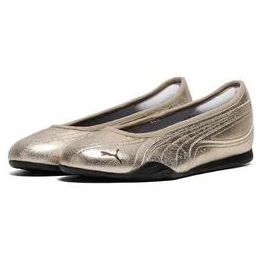 Ballerina Puma "Catch Metallic Whisper Ballerinas Damen", Damen, Gr. 36, gold schwarz, Obermaterial: Synthetik, Textil. Futter: Textil. Innensohle: Textil. Laufsohle: Gummi, Schuhe Ballerina