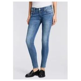 Slim-fit-Jeans Herrlicher "Touch Slim Denim Light", Damen, Gr. 31, L&auml;nge 30, navy blau, Denim/Jeans, Obermaterial: 98% Baumwolle, 2% Elasthan, slim fit lang, Jeans Slim-fit-Jeans, Mid Waist