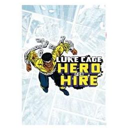 Wandtattoo Komar "Luke Cage Comic - Gr&ouml;&szlig;e 50 x 70 cm", bunt (gelb, blau, schwarz, wei&szlig;), B:50cm H:70cm, Folie, Wandtattoos, Wandtattoo, selbstklebend, Wandsticker, Kinderzimmer