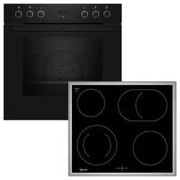 Neff Elektro-Herd-Set "EDX4B0", Energieeffizienz: A+ (A+++-D), schwarz, Herdsets