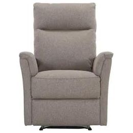 Relaxsessel Home Affaire "FINNARA, Relaxsessel, TV-Sessel, elelektrische Relaxfunktion, USB A/C", taupe, B:74cm H:103cm T:89cm, 100% POLYESTER, Sessel, Relaxsessel, Liegefunktion 105-135, Federkern