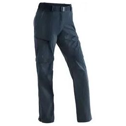 Outdoorhose Maier Sports "Nata", Damen, Gr. 34, Normalgr&ouml;&szlig;en, blau (jeansblau), 90% Polyamid, 10% Elasthan, Hosen Outdoorhose, Damen Zip-Off Wanderhose, atmungsaktive Trekkinghose, Regular Fit
