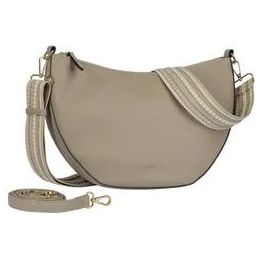 Umh&auml;ngetasche Gabor "Linda Summer", Damen, Gr. B/H/T: 34cm x 25cm x 9,5cm, taupe, Lederimitat, clean, gepflegt, unifarben, Taschen Umh&auml;ngetasche, Schultertasche mit dezentem Logo und extrabreitem Schultergurt