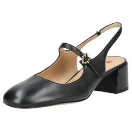 H&ouml;gl Slingpumps H&Ouml;GL "H&ouml;gl Pumps Glattleder", Damen, Gr. 37,5, schwarz, Glattleder, Schuhe Slingpumps