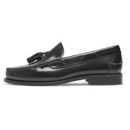 Loafer Henry Stevens "Hunter M TL", Herren, Gr. 48H, schwarz, Kalbsleder, Schuhe Loafer