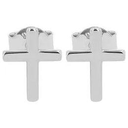 Adelia&acute;s Paar Ohrh&auml;nger ADELIA ́S "Damen Ohrringe &ndash; Ohrstecker Kreuz aus 925 Silber", Damen, Gr. Damen, Silber 925 (Sterlingsilber), silber, Ohrringe, Ideal als Geschenk &ndash; dezent und elegant