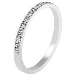 Adelia&acute;s Fingerring ADELIA ́S "Damen Ring aus Edelstahl mit Strass Steinchen" Gr. 57, silber, Fingerringe, Herren, 57, Edelstahl, Fingerring