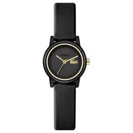 Quarzuhr Lacoste "Lacoste.12.12 SWIFT", schwarz, Armbanduhren, Damen, Quarzuhr, Armbanduhr, Damenuhr, Silikonarmband, analog