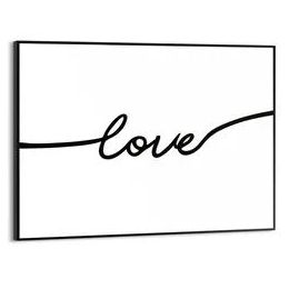 Poster Reinders "Love", schwarz (farbe bild(er): schwarz, wei&szlig;), B:40cm H:30cm T:1,6cm, MDF, Bilder, Poster