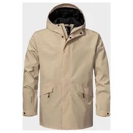 Sch&ouml;ffel Outdoorjacke SCH&Ouml;FFEL "CIRC Jacket Style Smue MEN", Herren, Gr. 48, 4705, beige, Oberstoff: 100% Polyester; (Membran: Thermoplastisches Elastomer); Futter: 100% Polyester, regular fit, hoch geschlossener Ausschnitt, Jacken Outdoorjacke