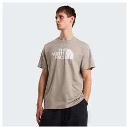 T-Shirt The North Face "M EVOLUTION HALF DOME REGULAR SHORT SLEEVE TEE", Herren, Gr. S, stone slab, Obermaterial: 100% Baumwolle, Shirts T-Shirt, sportliche Passform, kurze &Auml;rmel, f&uuml;r Sportmode und Outdoormode
