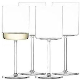 Schott Zwiesel Sektglas SCHOTT-ZWIESEL "Wei&szlig;weingl&auml;ser Modo 400 ml 4er Set transparent", bunt (transparent), 4 tlg., Glas, Trinkgef&auml;&szlig;e