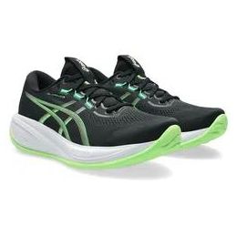 Laufschuh asics "GEL-CUMULUS 28", Herren, Gr. 47, schwarz, illuminate gr&uuml;n, Synthetik, Schuhe Laufschuh