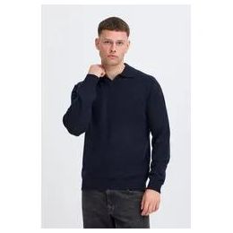 Kurzarmshirt Blend "BHBranko", Herren, Gr. XL, salute melange, Feinstrick, 60% Wolle, 40% Nylon, meliert, Basic, normal normal, V-Ausschnitt, Rippb&uuml;ndchen, Shirts, L&auml;ssiger Pullover mit Polo-Kragen