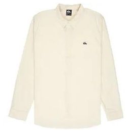 Langarmhemd Quiksilver "Mw Premium Stretch", Herren, Gr. L, US-Gr&ouml;&szlig;en, bone wei&szlig;, Obermaterial: 98% Walkfrottier, 2% Elasthan;, Hemden