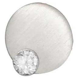 Runder Anh&auml;nger Jobo "Kleiner Platinanh&auml;nger 10 mm", platin 950, Schmuckanh&auml;nger, Damen, SI = kleine Einschl&uuml;sse, Diamanten Platin 950, Diamanten, Platin 950, 950 Platin matt mit Diamant